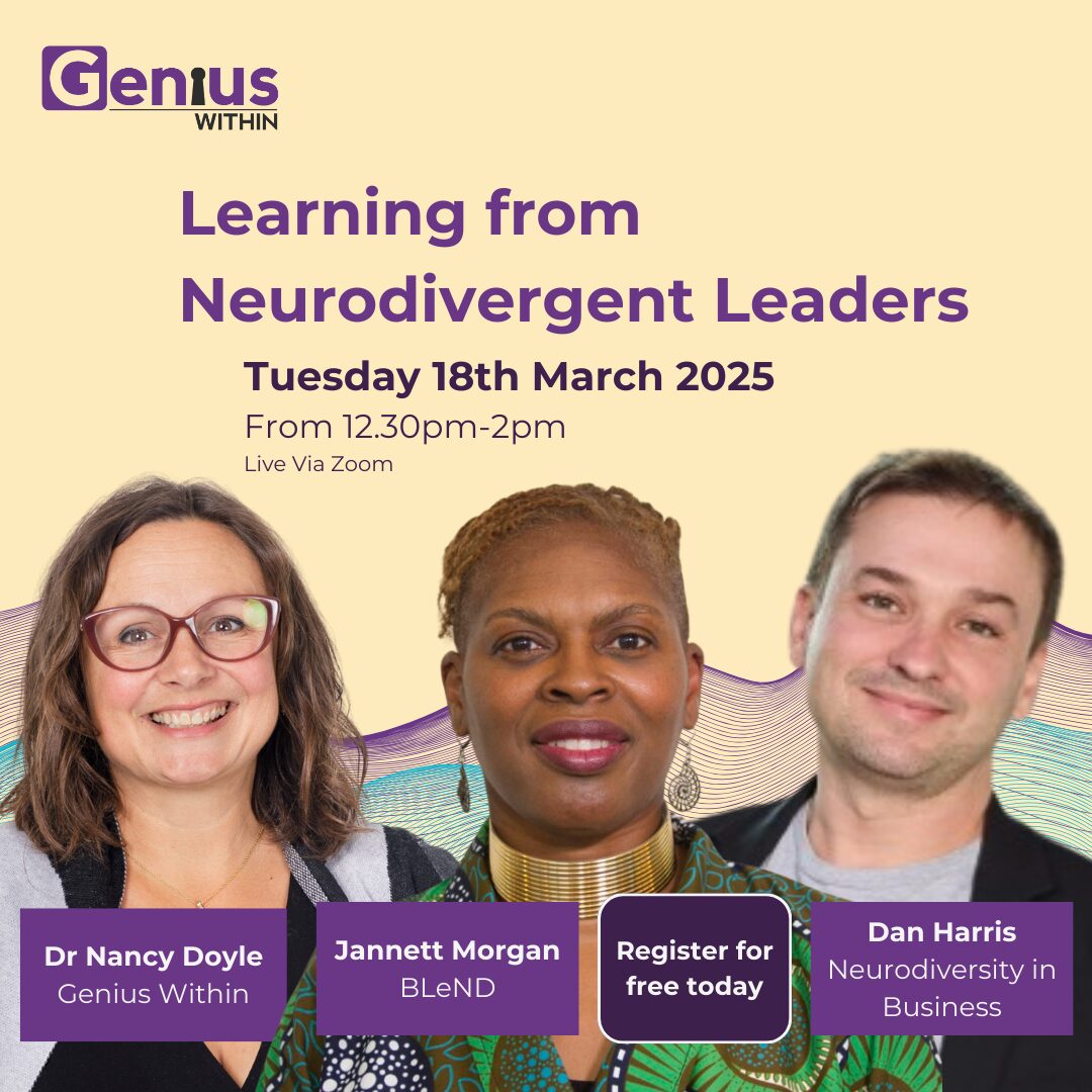 Celebrating Neurodiversity: A Week of Exclusive Webinars from Genius Within - Genius Within